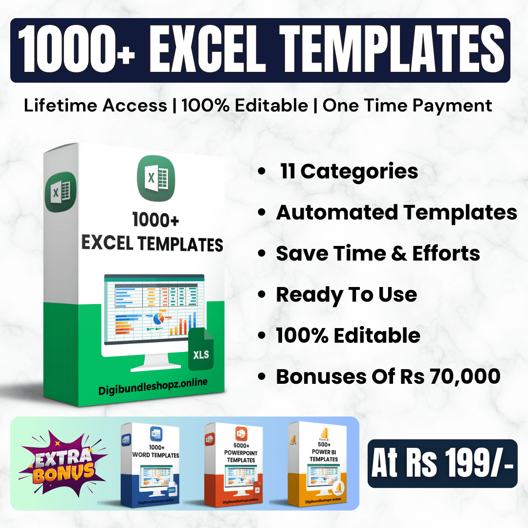 1000+ Excel Template Bundle – Digitalbundleshopz.online
